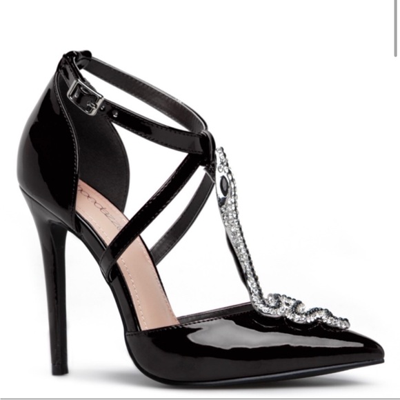 Shoe Dazzle | Shoes | Serpent High Heels Snake Rhinestone Diamond Shiny ...